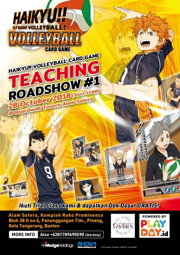 Haikyu!! Volleyball Card Game Teaching Roadwhow#1 | Event | PlayDay.ID